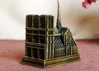 China Metal Alloy DIY Craft Gifts Well - Known World Building / Notre Dame De Paris 3D Model for sale