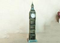 China Home Decor DIY Craft Gifts London Famous Big Ben Clock Statue Iron Material for sale