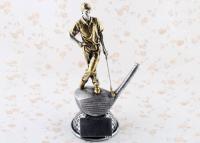 China British Open Championship Golf Ball Trophy With Metal Golf Figurines for sale