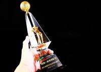 China Hole In One Golf Trophy Cup , Custom Logo Golf Tournament Trophies for sale