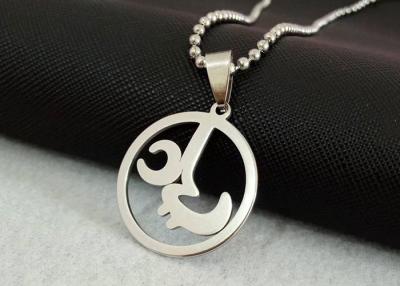 China Creative Titanium Steel Arabic Texts Necklace For Arab Cultural Commemoration for sale
