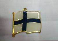 China Modern Brief Style Brass Arab States Flag Breastpin / Enamel Lapel Pins for sale