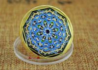 China 3D Raised Baked Enamel Military Medal , Arab Culture Commemorative Gold Coin for sale
