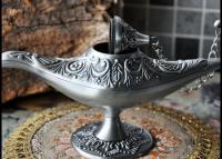 China Polishing / Engraving Metal DIY Craft Gifts Aladdin's Magic Lamp Design For Tourist for sale