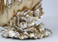 China Plated Resin Decoration Crafts / Wine Bottle Holder As Friend / Business Gift for sale