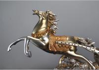 China Classic Resin Decoration Crafts Chinese Characteristic Horse And Treasure Style for sale