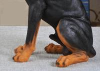 China Resin Material Simulation Dog For Garden Decoration / Home Security for sale