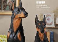 China Resin Material Simulation Dog For Garden Decoration / Home Security for sale