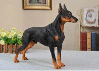 China Resin Material Simulation Dog For Garden Decoration / Home Security for sale