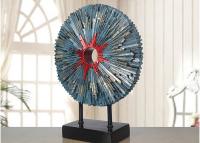 China Home Decoration Use Poly Resin Handicraft / Television Backdrop for sale
