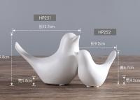 China Hotel Or House Decoration Poly Resin Birds Models / Lovely Animals Ornaments for sale