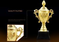 China Gold Plated Type Plastic Trophy Cup , Custom Logo Sports Cup Trophy for sale