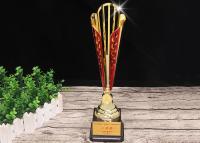 China Creative Plastic Trophy Cup Red / Blue Color Hollow - Carved Designed for sale