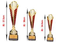 China Creative Plastic Trophy Cup Red / Blue Color Hollow - Carved Designed for sale
