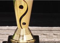 China Colorful Plating ABS Plastic Trophy Cup Custom Design And Logo Accepted for sale