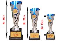 China Colorful Plating ABS Plastic Trophy Cup Custom Design And Logo Accepted for sale