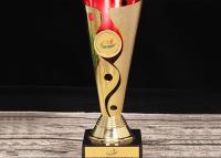 China Colorful Plating ABS Plastic Trophy Cup Custom Design And Logo Accepted for sale