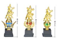 China Gold Plated Plastic Trophy Cup For Olympic Games Dancing Winners for sale