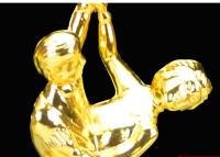 China Gold Plated Plastic Trophy Cup For Olympic Games Dancing Winners for sale