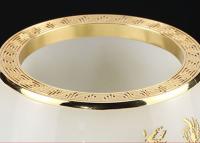 China Luxury Rotatable Pen Container Colored Glaze Material Made With Wooden Base for sale