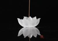 China Lotus Flower Design Home Decorations Crafts Incense Burner Three Colors Optional for sale