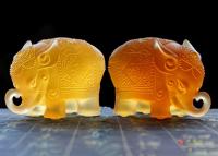 China Villa Residence Ornament Colored Home Decorations Crafts Animal Elephant Mascot for sale