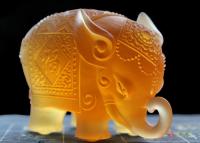 China Villa Residence Ornament Colored Home Decorations Crafts Animal Elephant Mascot for sale
