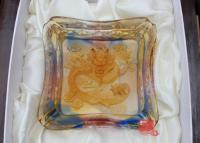 China Living Rooms Dressing Table Home Decorations Crafts High Grade Colored Glaze Ashtray for sale