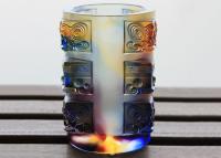 China Rare Colored Glaze Pencil Vase / Brush Pot Custom Service Available for sale