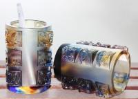 China Rare Colored Glaze Pencil Vase / Brush Pot Custom Service Available for sale