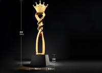 China 32cm Height Polyresin Trophy With Crown On The Top Custom Size & Color Available for sale