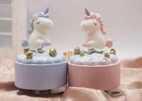China Resin Arts And Crafts , Cute Cartoon Figure Type Machinery Music Box for sale