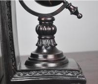 China Black Plated Resin Decoration Crafts , Study Room Globe Book Holder for sale