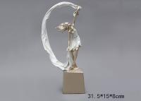 China Angle Design Custom Trophy Cup Resin Material 35cm Height With Long Lifespan for sale