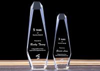 China Glass Crystal Trophy Cup Awards Cup Customized Size With Sandblasting Logo for sale