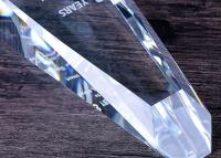 China Glass Crystal Trophy Cup Awards Cup Customized Size With Sandblasting Logo for sale