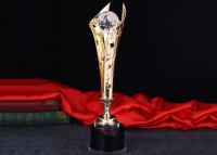 China Crystal Globe Hollowing Out Custom Trophy Awards Polishing Surface With Gift Box for sale
