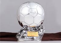 China Football Custom Award Trophies Resin Material Soccer Sporsts Competition Application for sale