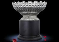 China Big Size Custom Custom Trophy Cup Alloy Top Wood Base For Team Winners Awards for sale
