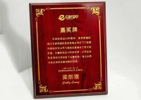 China Solid Wooden Shield Plaque 3D Engraving Soldier Souvenirs With Leather Box for sale