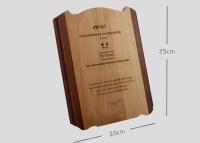 China 504 Gram Solid Wooden Shield Plaque Lightweight Student Awards Of Final Examination for sale