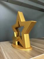 China Metal Stars CCC 20cm Height Custom Trophy Cup For Winners for sale