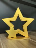 China Metal Stars CCC 20cm Height Custom Trophy Cup For Winners for sale