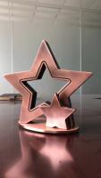 China Metal Stars CCC 20cm Height Custom Trophy Cup For Winners for sale