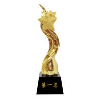 China resin Top Star Award OEM Gold Trophy Cup Customized Logo Texts for sale