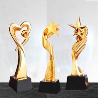 China Resin height 280mm Custom Engraved Trophy for Sports Game Winners for sale
