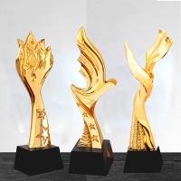 China Resin height 280mm Custom Engraved Trophy for Sports Game Winners for sale