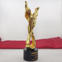 China Wing Honor Height 11 Inch Resin Trophy Cup Simple Modern Design for sale