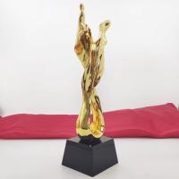 China Wing Honor Height 11 Inch Resin Trophy Cup Simple Modern Design for sale