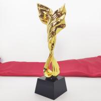 China Wing Honor Height 11 Inch Resin Trophy Cup Simple Modern Design for sale